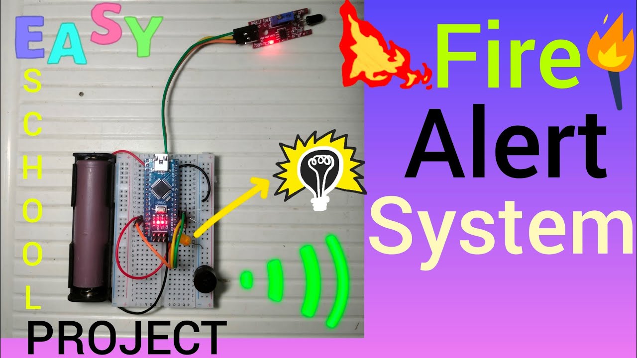 Arduino Project Fire Detector Fire Flame Sensor School Project - YouTube