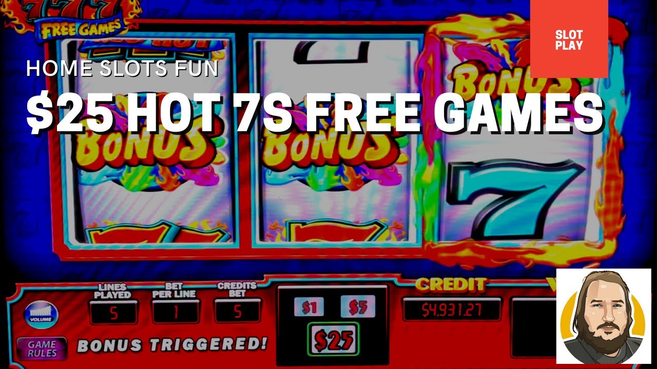 $25 Triple Red Hot 7s Free Games | Surprise MASSIVE hit! - YouTube