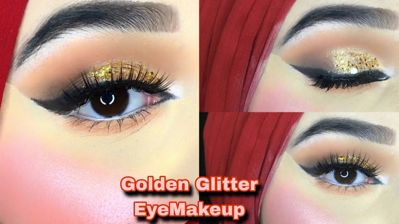 Golden Glam: Easy Step-by-Step Eye Makeup Tutorial for Beginners ...
