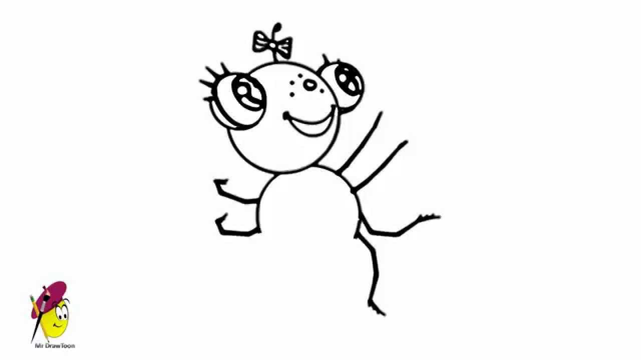Pansy & Snowdrop - miss Spider - How to draw Miss Spider - Pansy and ...
