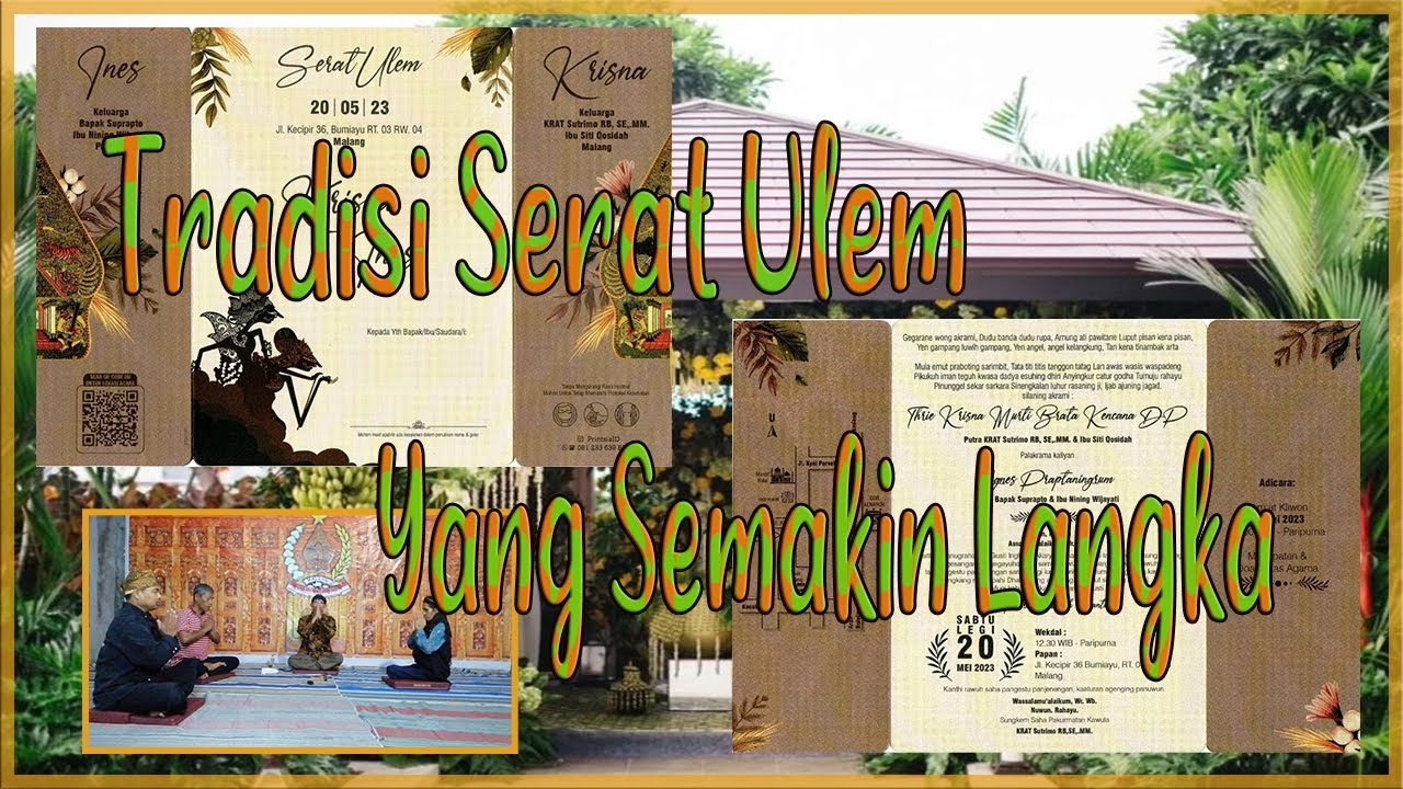 Tradisi Serat Ulem Yang Semakin Langka - YouTube