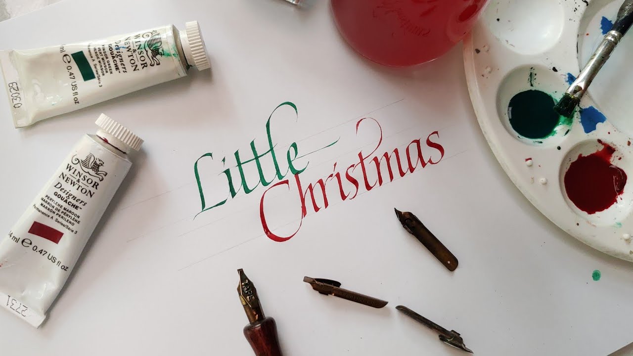 Happy Christmas from my Calligraphy Hand! - YouTube