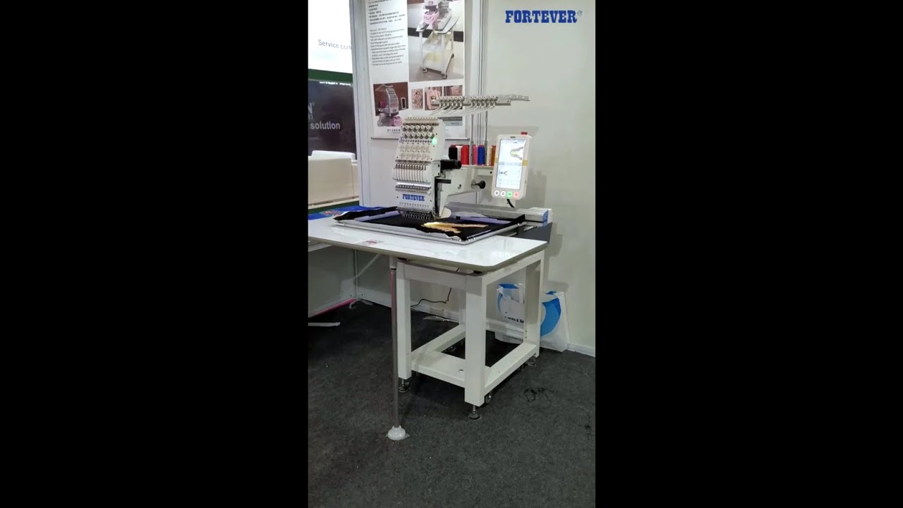 FORTEVER embroidery machine FT-1201(400*600MM) - YouTube