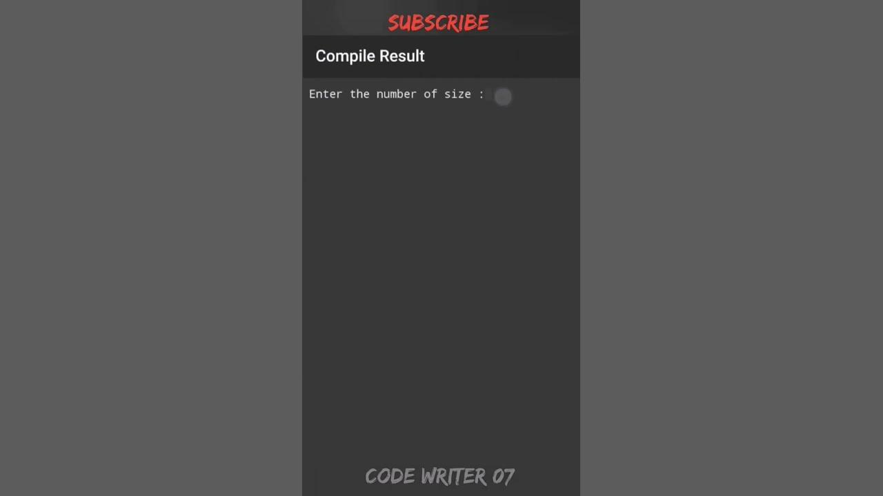 Normal C Pattern Program Tutorial Video 💯🧠Coding Youtubeshorts Codewriter07 C Pattern
