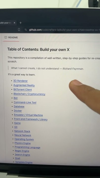 Build your own X - A git repository for building almost anything in ...