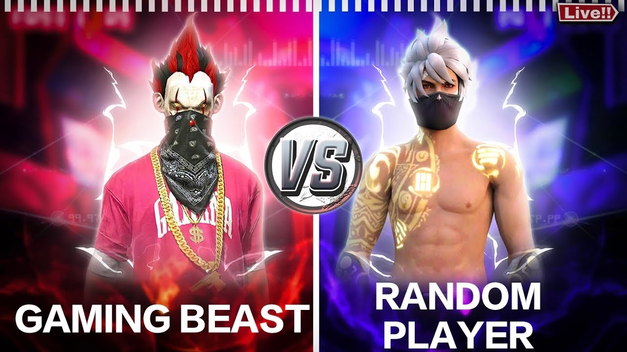 ||GAMING BEAST VS RANDOM PLAYER|| ONLY ONETAP CUSTOM 🔥 LAST MEIN ...