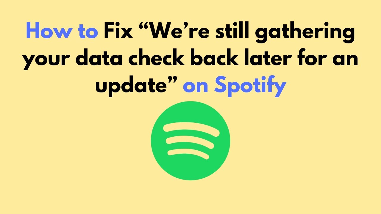 How to Fix “We’re still gathering your data check back later for an ...