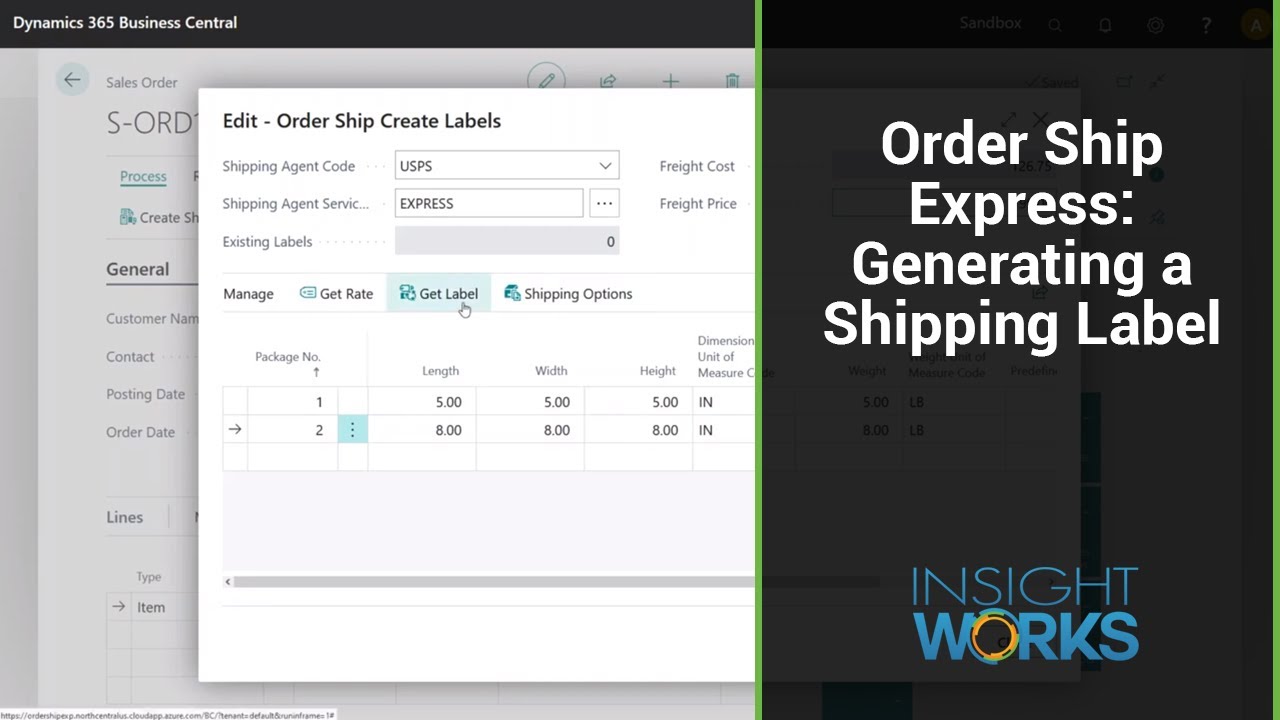 Order Ship Express - Generating a Shipping Label - YouTube