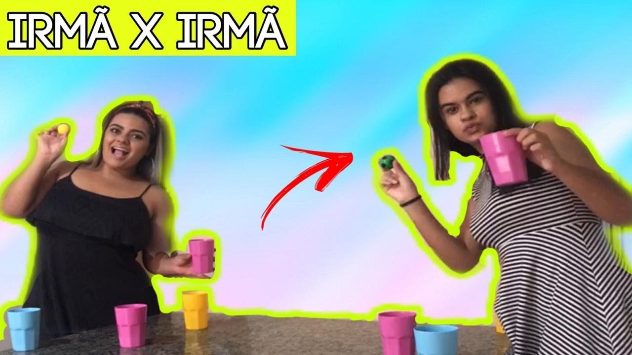 Desafio Do Beer Pong Irmã Vs Irrmã Youtube