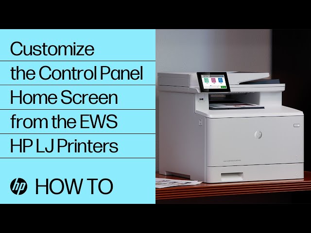 HP LaserJet Enterprise, HP PageWide Enterprise - Customize the Home ...