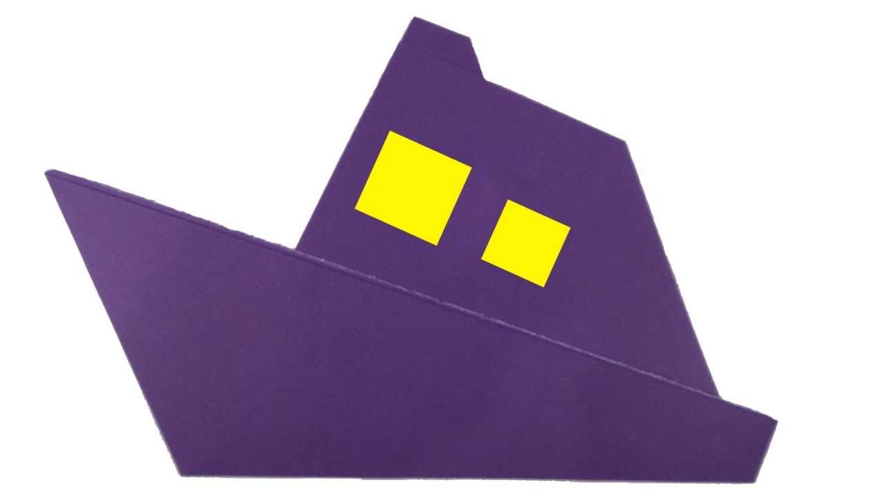 Easy Origami Steamboat - How To Make an Easy Origami Steamboat Step by ...