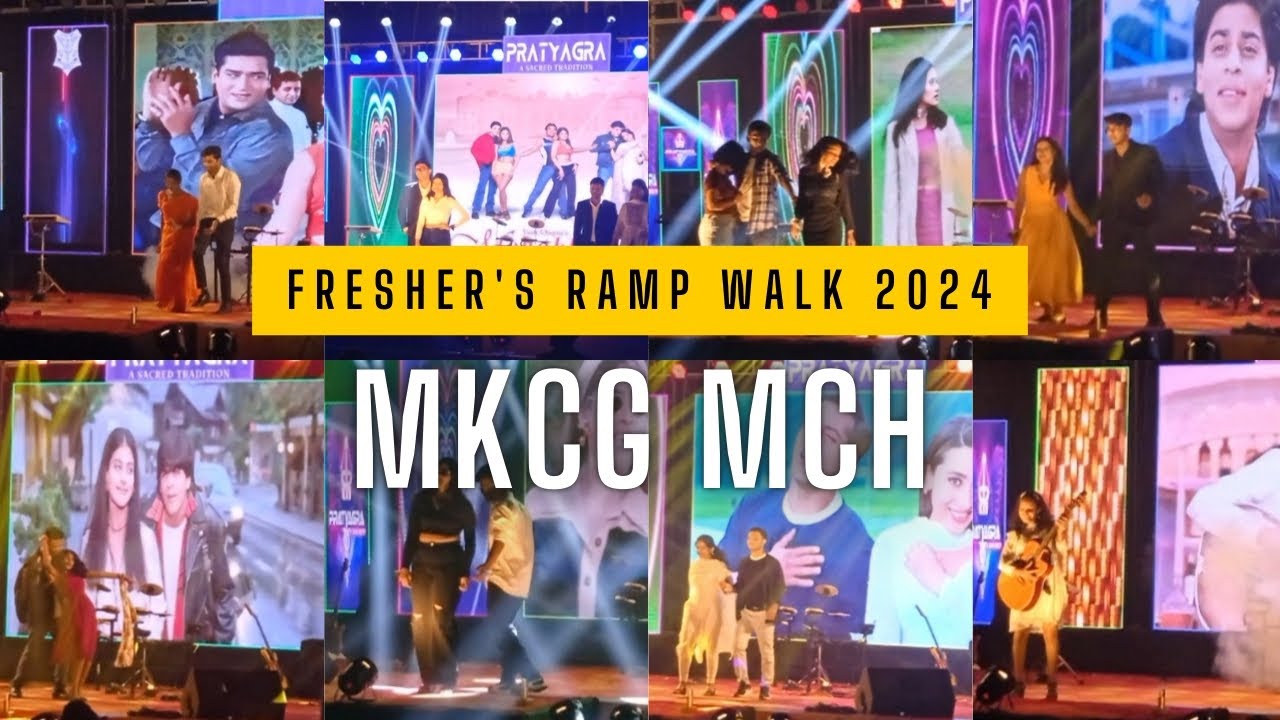 Retro Ramp Walk at Fresher's Party 2024 | MKCG MCH | Yuvansh Batch ...