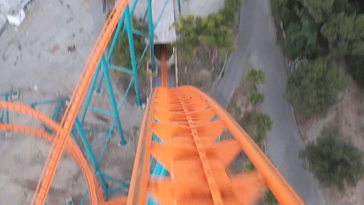 GOLIATH Complete POV On-Ride Six Flags Magic Mountain 2009 - YouTube