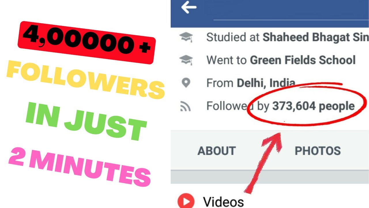 How to increase Facebook followers - How to get Facebook Followers in 2 ...