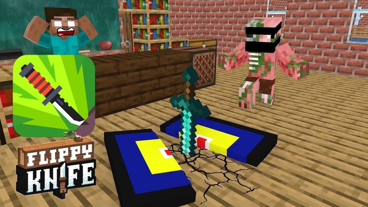FLIPPY KNIFE CHALLENGE- Minecraft Animation - YouTube