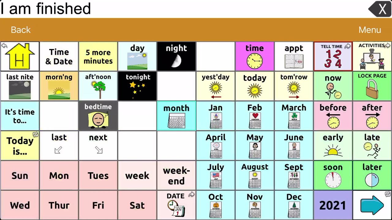 Let’s practice telling someone “I am finished now” with TouchChat 60 ...