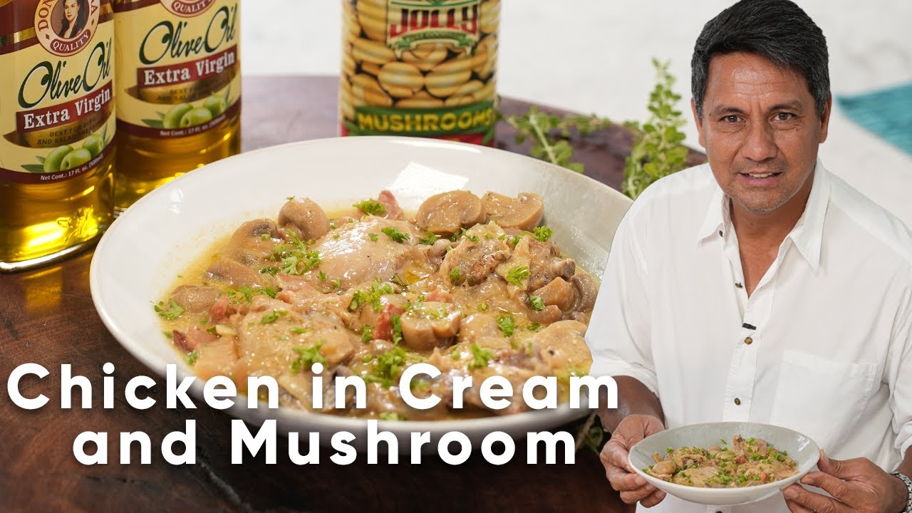Goma At Home: Chicken With Creamy Mushroom Sauce - YouTube