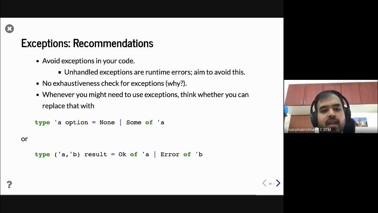 CS3100 POP - Lec 10 - Exceptions + Higher order programming - YouTube