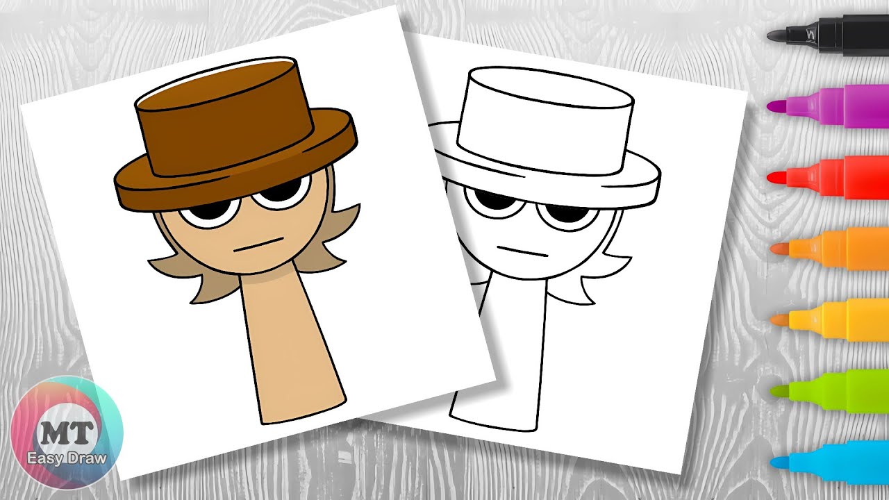 HOW TO DRAW SPRUNKI TUNNER - EASY DRAW MT - YouTube