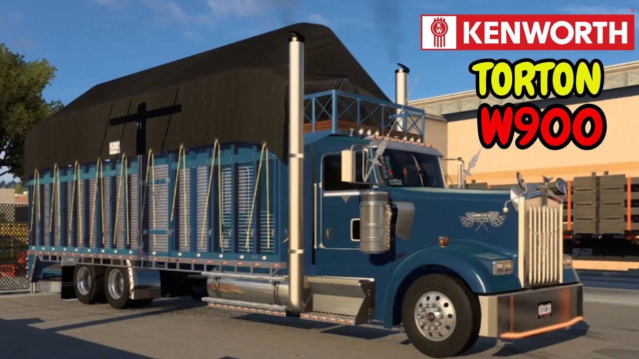 TORTON Kenworth W900 | mod review descarga gratis | ATS 1.50 - YouTube