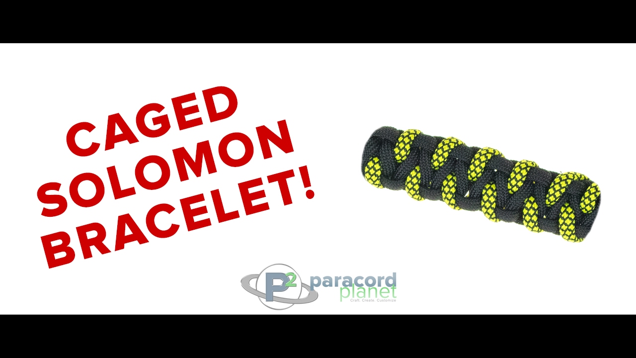 How To Make A Caged Solomon Paracord Bracelet - YouTube