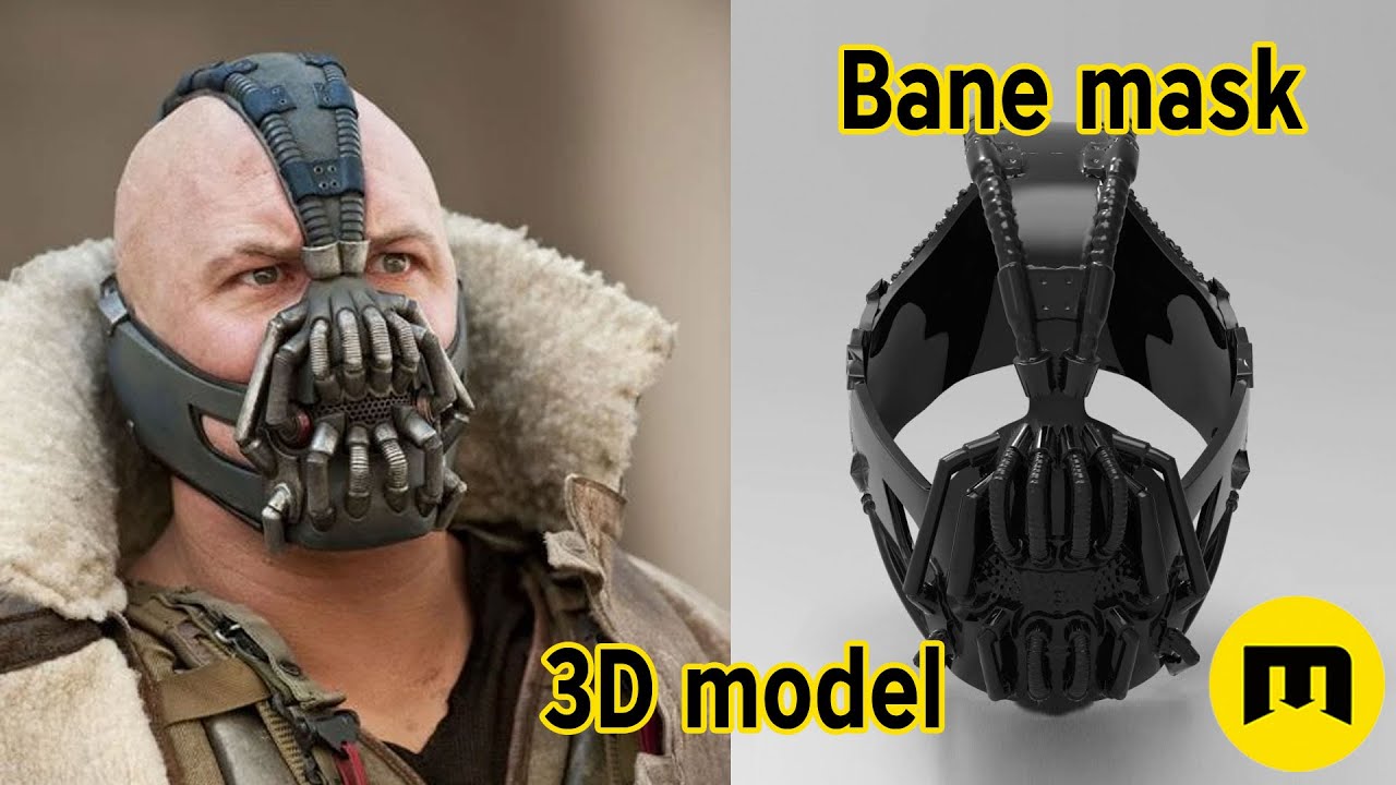 Bane mask from Dark Knight - Batman (3D model ready for 3D printing ...