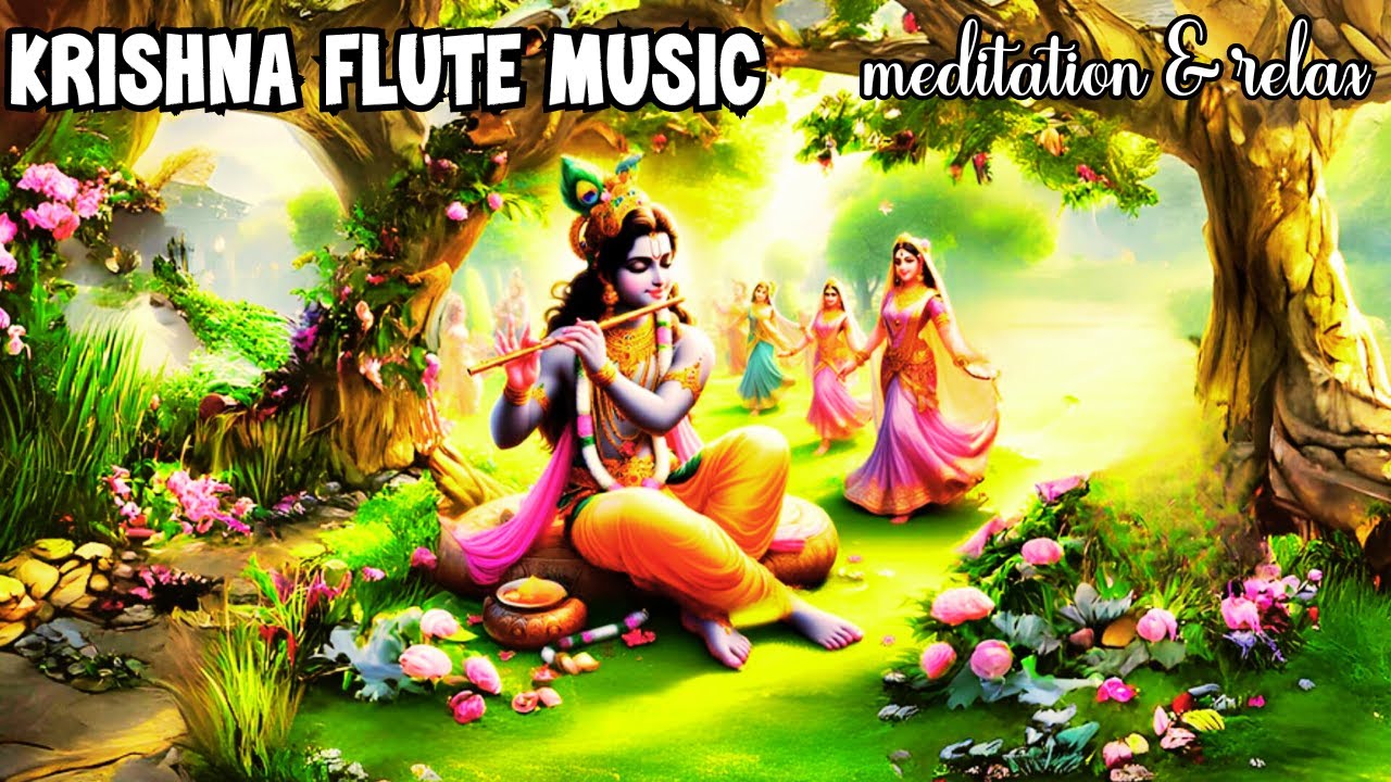 krishna flute Music, Flute meditation music, Positive energy, Morning ...