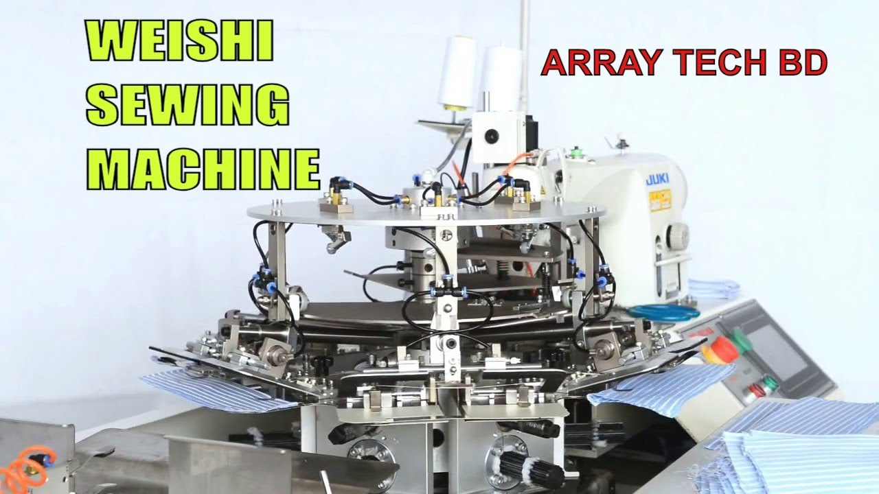 WEISHI AUTOMATIC CUFF BLIND STITCHING MACHINE-Model-WS-8210B | ARRAY TECH BD - YouTube