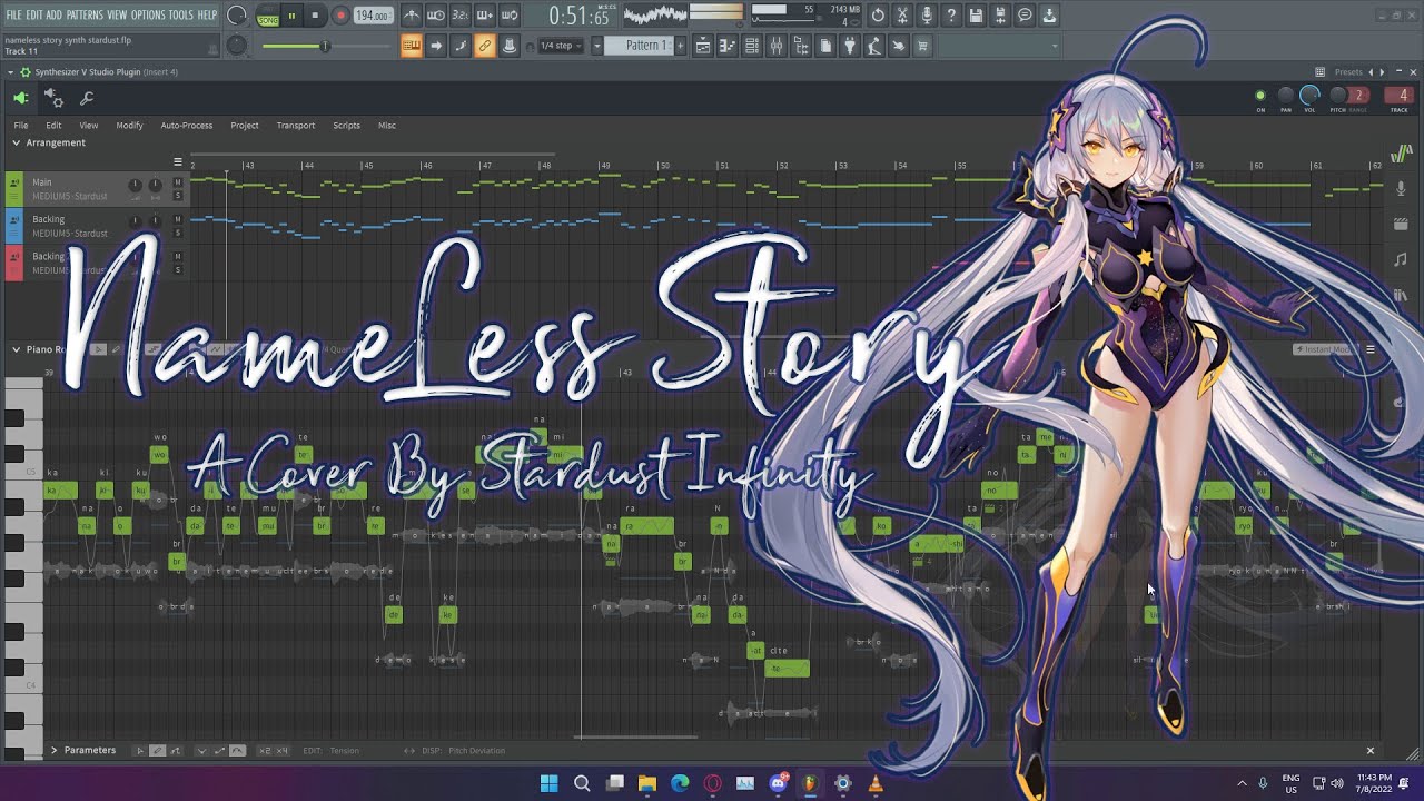Xingchen (stardust infinity) - Nameless Story Tv-Size Cover #SynthV ...