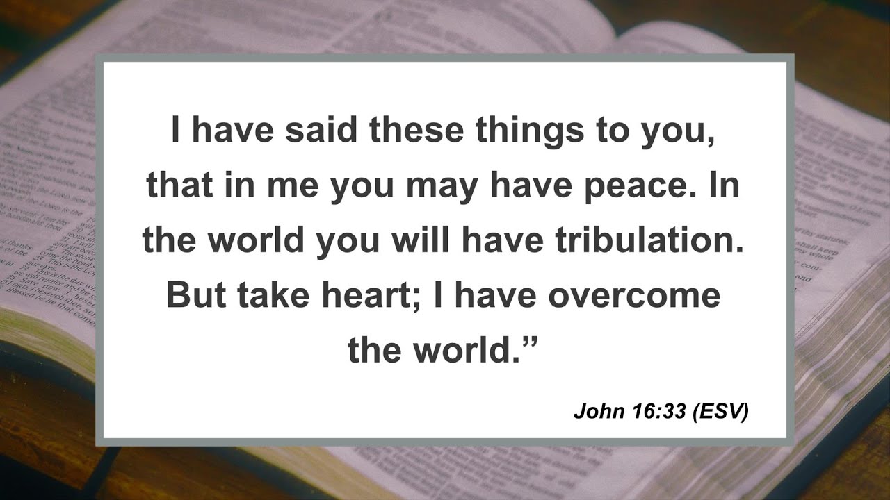 Morning Worship: Sermon "Jesus' Three Final Words of Hope" John 16:25 ...