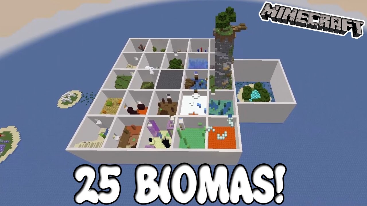 25 BIOMAS! Minecraft 25 LEVEL BIOME PARKOUR! - YouTube