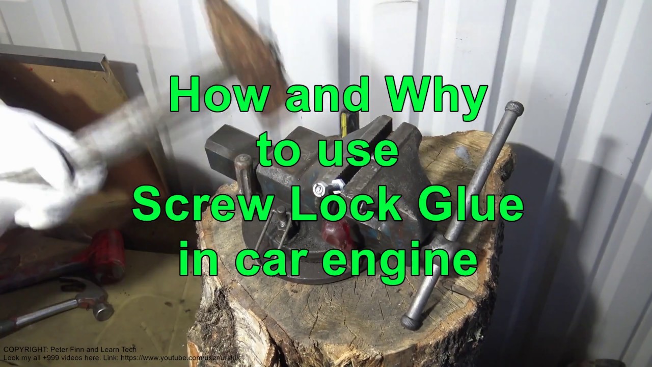 How and Why to use Screw Lock Glue in car engine - YouTube