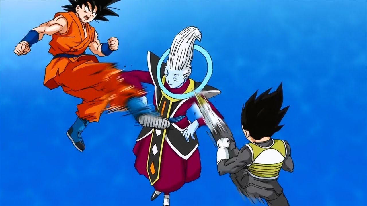 Vegeta e Goku Vs Whis - YouTube