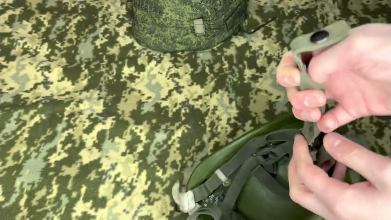Трофейная каска 6Б47 +кавер Армии РФ - YouTube