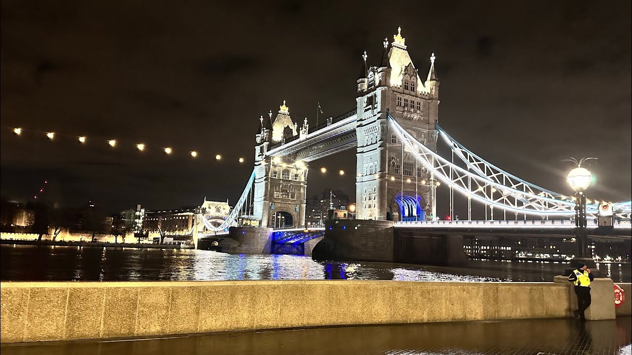 Tower Bridge Tour - Street View 🌅 | London England 🌅 - YouTube