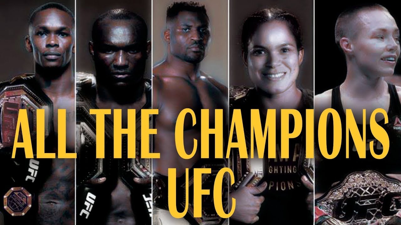 All Champions In UFC - Every Division - YouTube