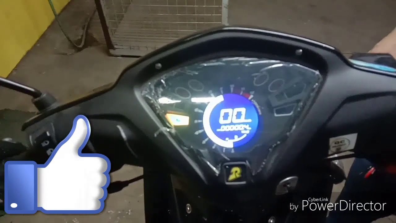 RUSI MP100(surf)Euro engine 2019model digital... - YouTube