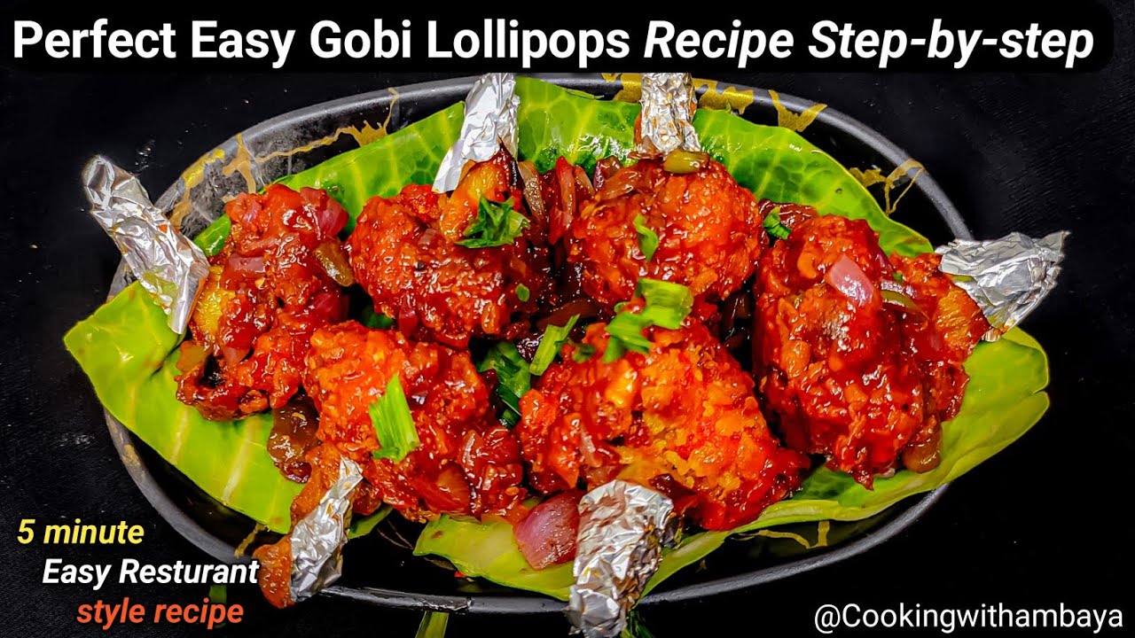 Perfect Veg Drums Of Heaven | gobi lollipop at home easy gobi lollipop ...