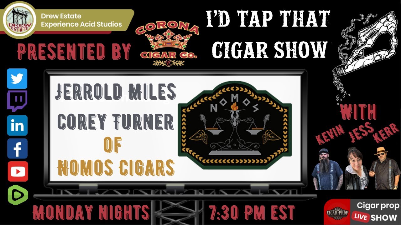 Jerrold and Corey of Nomos Cigars, I'd Tap That Cigar Show Episode 188 ...