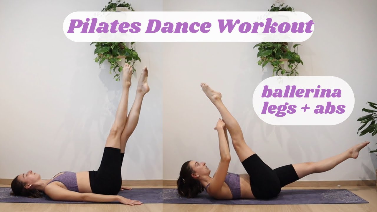 Pilates Dance Workout: BALLERINA LEGS + ABS, AT HOME NO EQUIPMENT - YouTube
