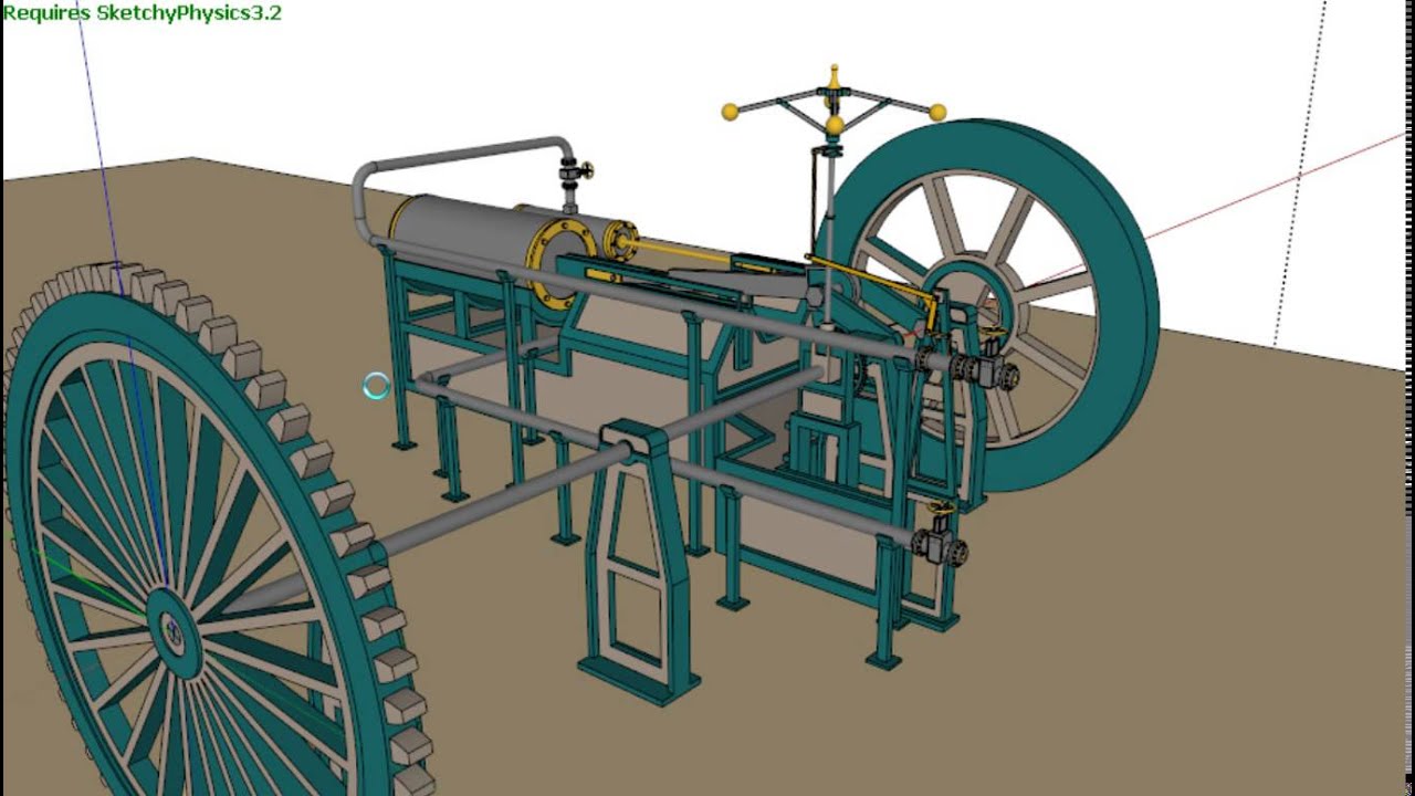 Sketchy Physics Steam Engine - YouTube