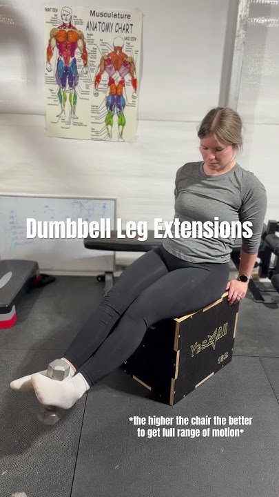 HOW TO: Dumbbell Leg Extensions - YouTube