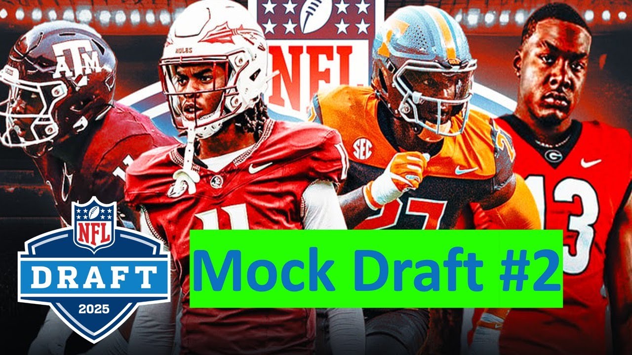 NFL 2025 Mock Draft #2 - D Line Dominates Round 1 - YouTube