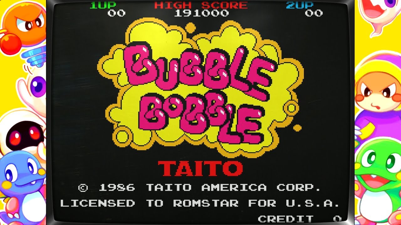 Bubble Bobble - 1986 - Taito - Arcade Game - YouTube