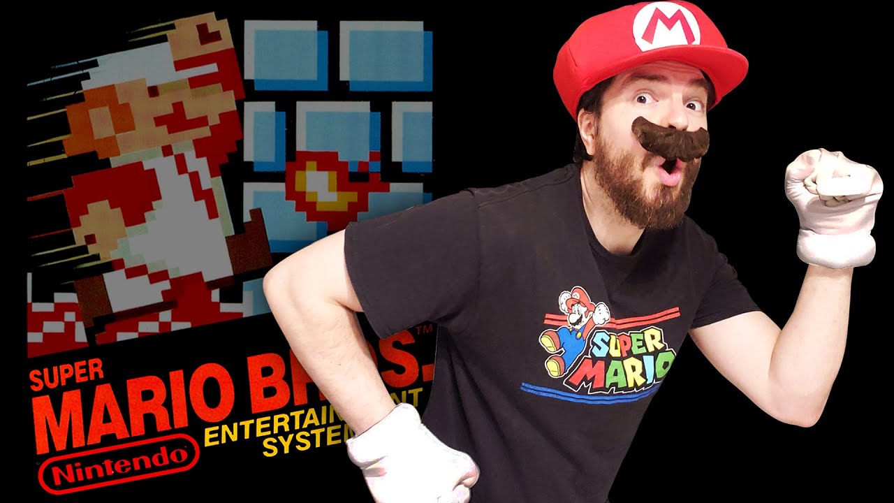 Ren does the Mario in SUPER MARIO BROS. - LIVE! - (NES 1985) - Session ...