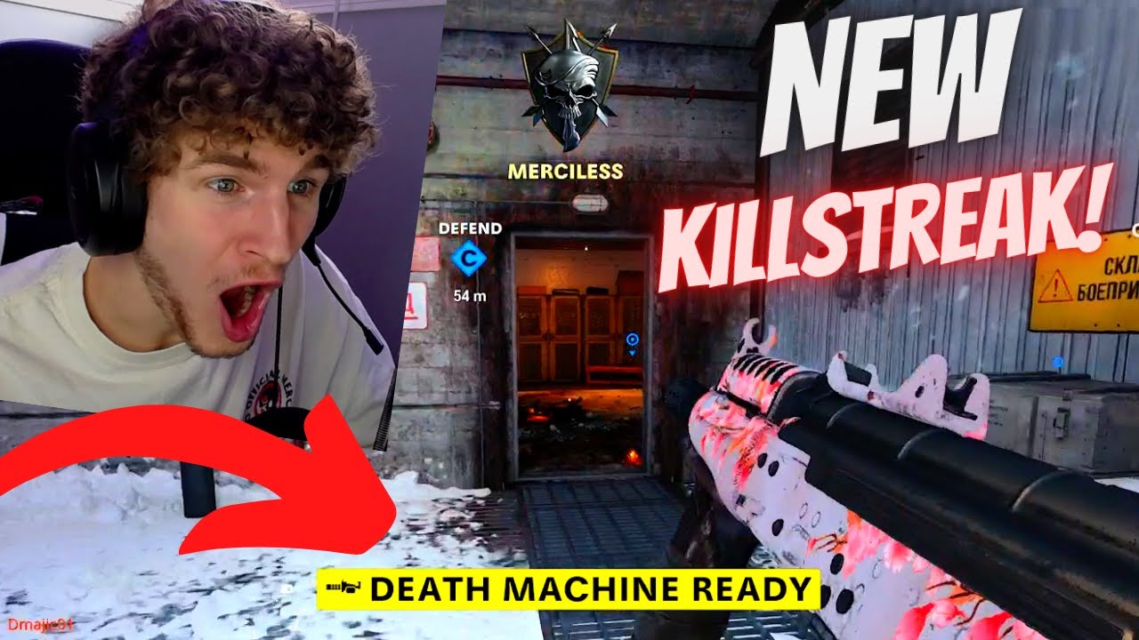 DEATH MACHINE RETURNS TO COLD WAR *NEW KILLSTREAK* (100 KILL GAMEPLAY ...
