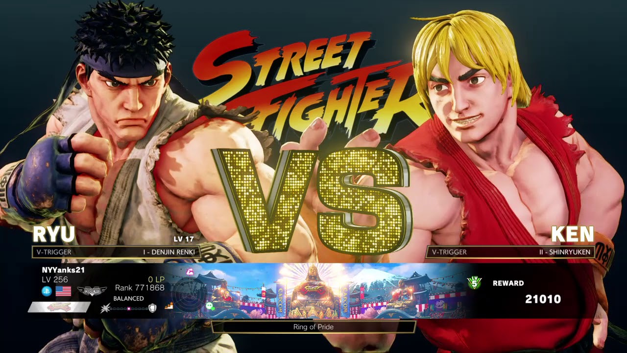 STREET FIGHTER V - Ryu SF1 arcade playthrough - YouTube