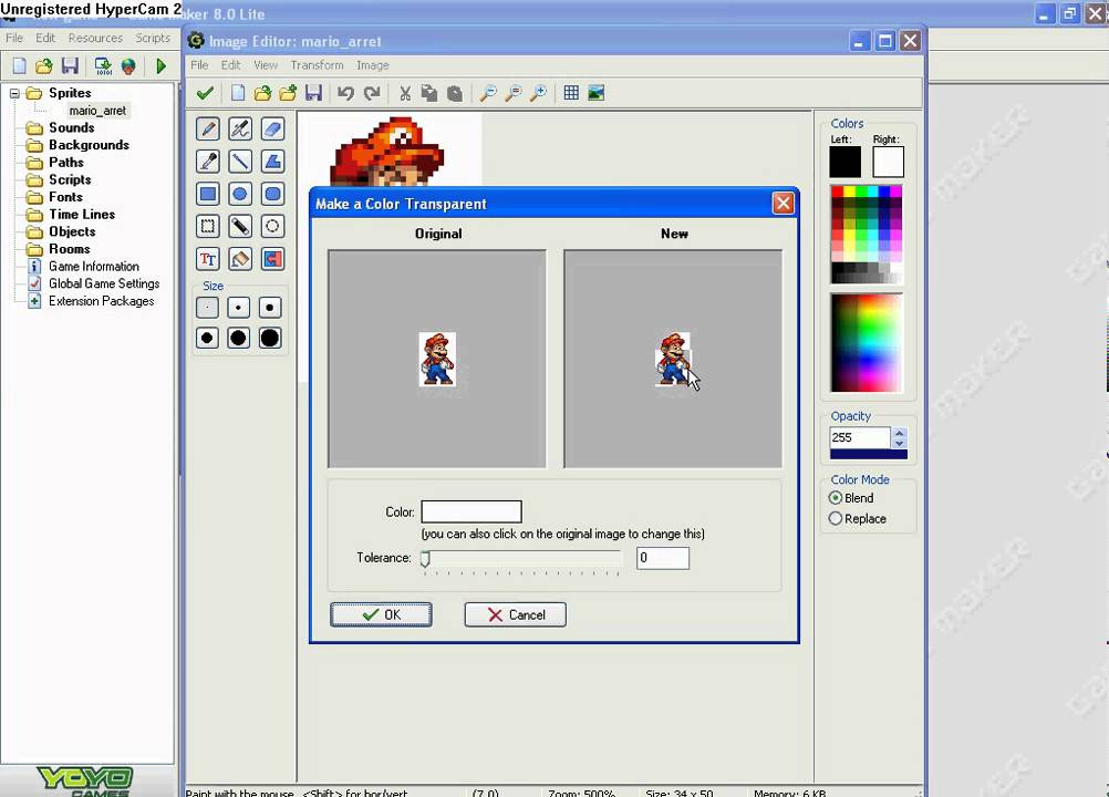Tutorial 1 Game Maker (Mario): La création d'un sprite et d'un objet - YouTube
