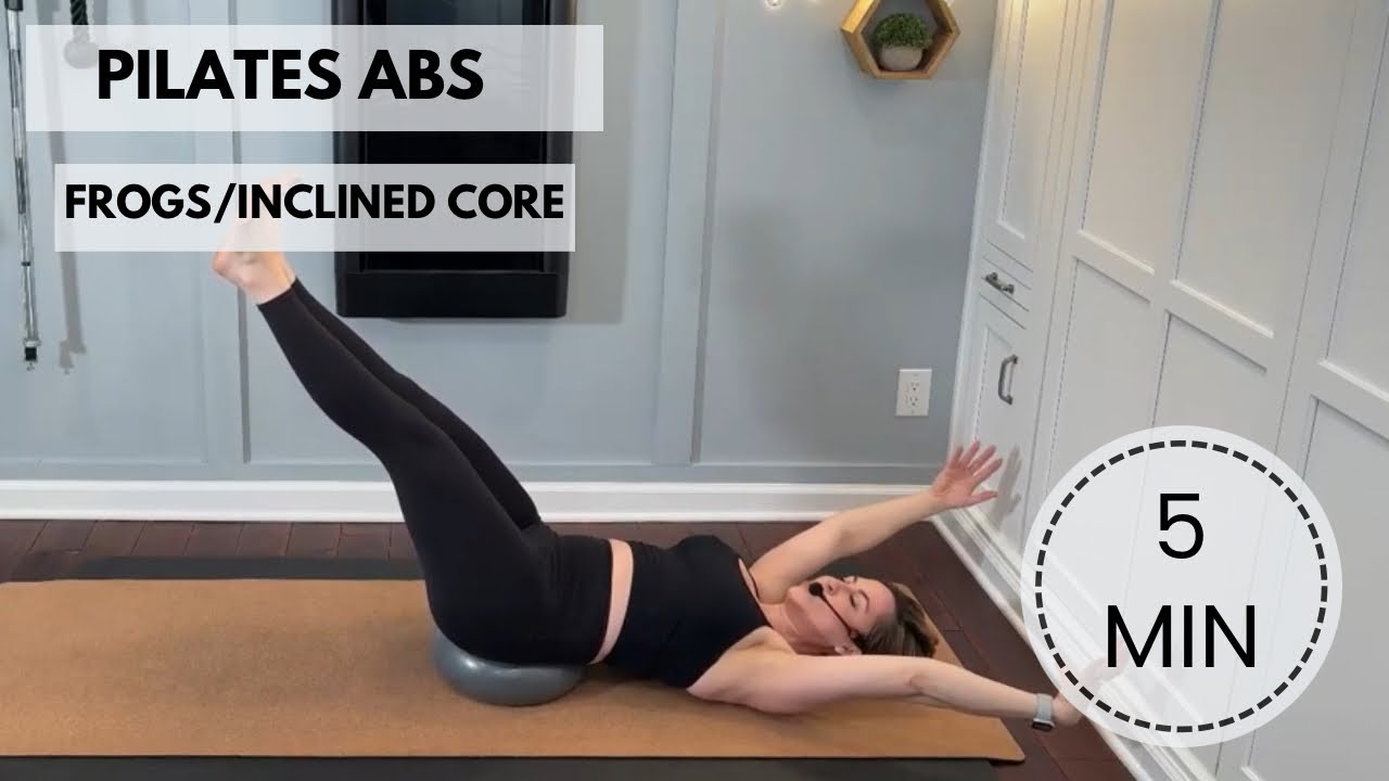 Five Minute Fitness Series | Beginner Pilates | Pilates Abs | Frogs ...