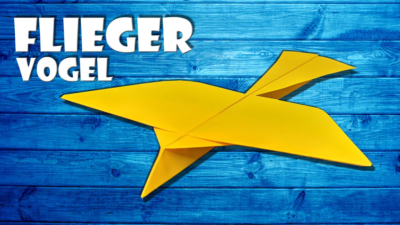 Vogel Papierflieger falten Papier Origami - paper bird origami airplane ...